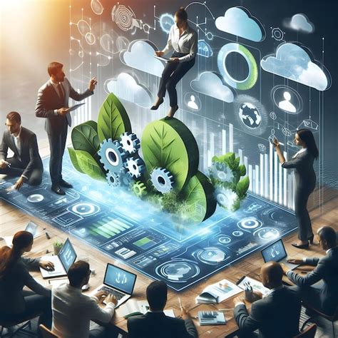 Photo Realistic As Business Team Collaborating On A Marketing Strategy Concept As A Vector