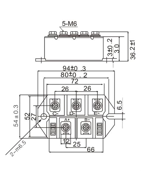 Mds150a 150a Diesel Generator Diode Plastic Bridge Rectifier Module