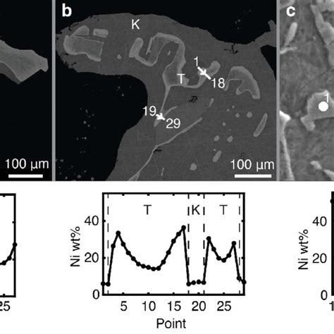 Electron Microscopy Images And Compositions Of Interstitial Metal A