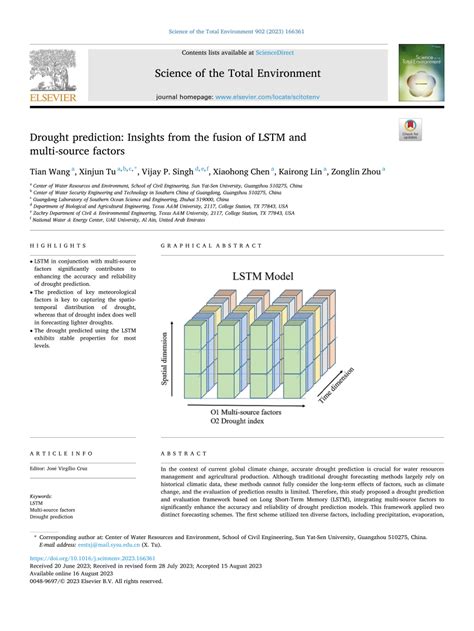 Pdf Drought Prediction Insights From The Fusion Of Lstm And Multi