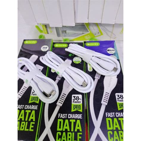 Bavin Cb 195 Cable Fast Charging Data Micro Usb Ios Type C Cable Actual Pic Shopee Philippines