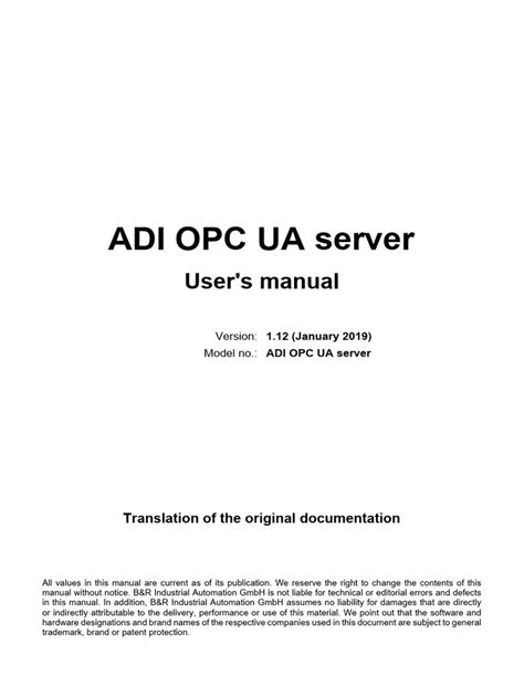 adi opc ua server user s manual v1 12 pdf computer file computing