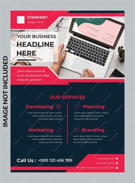 Premium Vector Annual Report Flyer Template Design