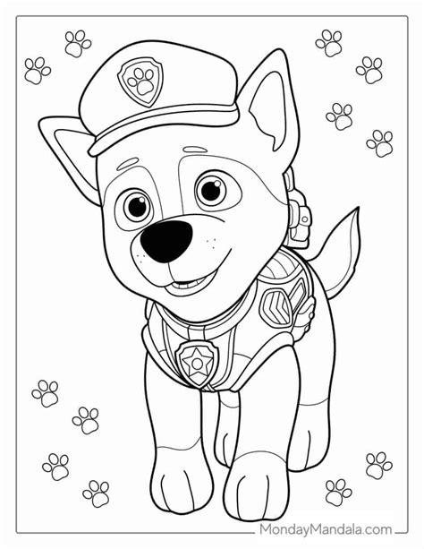 Paw Patrol Coloring Pages Chase Car 2025