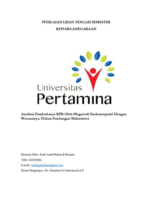 Fatih Arief Hakim B Hazami Ce2 Dd Uas Kewarganegaraan Pdf Ilmu Sosial