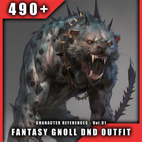 490 Fantasy Gnoll Dnd Outfit Character References Vol01 Waterlaw