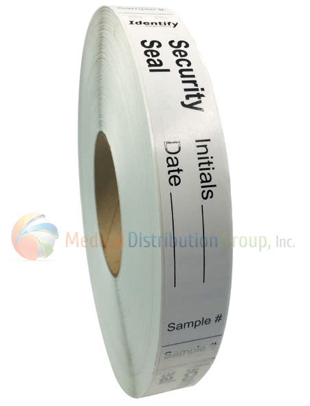 Specimen Security Seal Sticker Labels Medical Distribution Group
