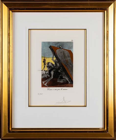 Salvador Dali Grafika Cinco O Seis Por Lo Menos Z Cyklu Les