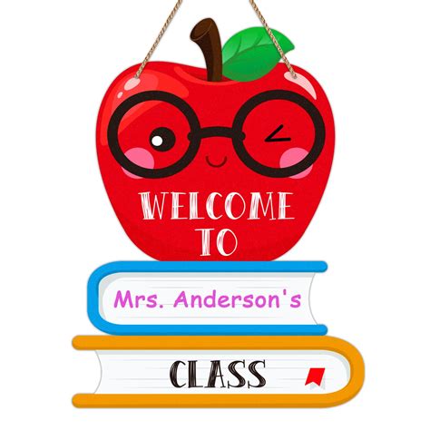 Flyab Welcome Sign For Classroom Door Decorations 11 5 Personalized
