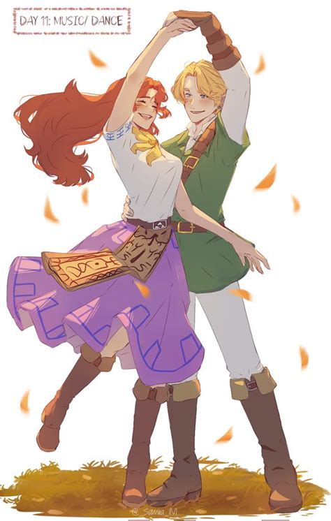 Link And Malon The Legend Of Zelda And 1 More Drawn By Samiraim