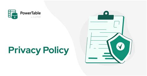 Privacy Policy Powertable