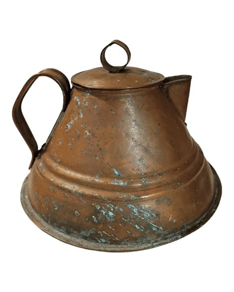 Rustic Antique Copper Kettle Vintage Keepers
