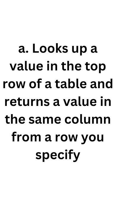 228 What Does The Hlookup Function Do Advanceexcellearning