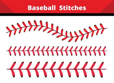 Softball Stitches Vector Art Icons And Graphics For Free Download