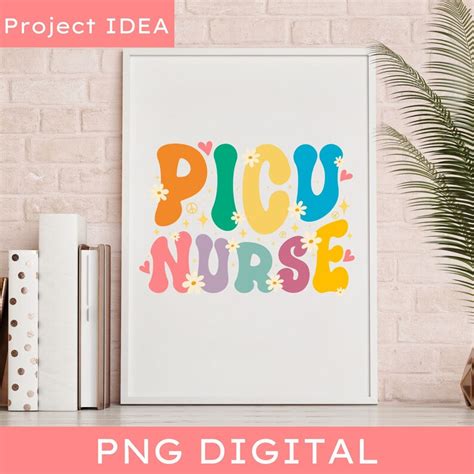 Cute Groovy Picu Nurseretro Pediatric Intensivern Care Unit Nurse