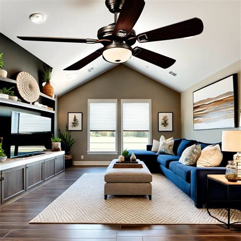 Elegant Living Room Vaulted Ceiling Fan For Timeless Style