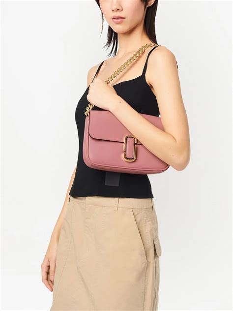 Marc Jacobs The J Marc Shoulder Bag In Pink Modesens