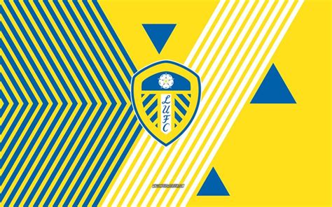 Download Leeds United Fc Logo 4k English Football Team Yellow Blue