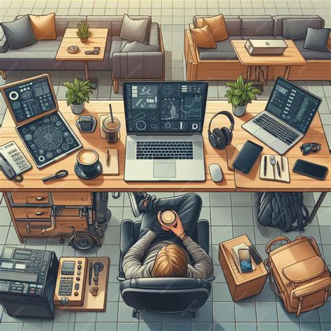 Premium Photo Digital Nomad Life Showcase The Digital Nomad Lifestyle