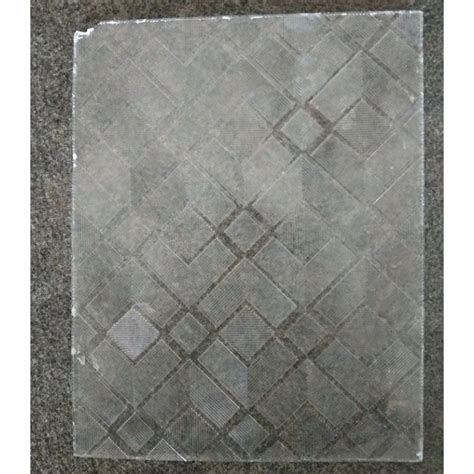 3d Polished 85mm Patterned Glass For Wardrobes Acid Etching At Rs