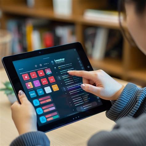 Free Interactive Tablet Interface Image Tablet Interaction