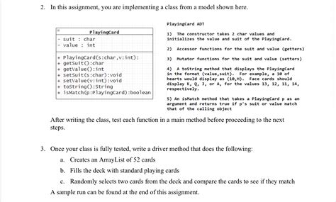 Solved 2 In This Assignment You Are Implementing A Class