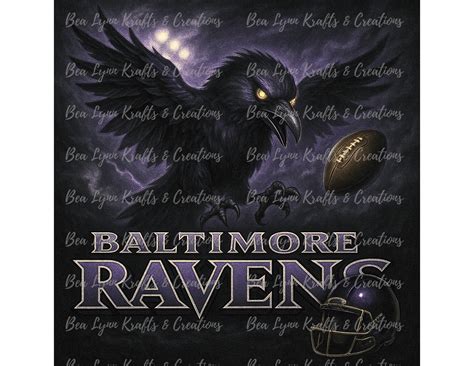 Baltimore Ravens Raven Mascot Png Dark 3d Football Clipart High