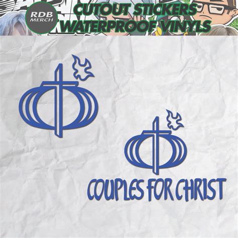 Couples For Christ Cutout Sticker For Cars Vans Suvs Pickups Trucks