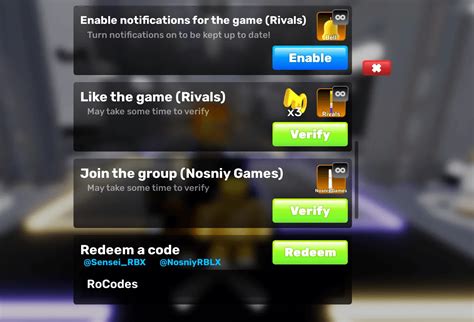 Roblox Rivals Codes July 2026 Rocodes