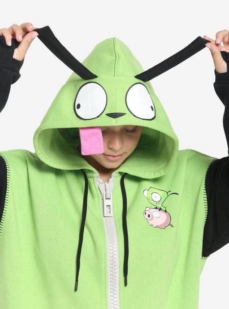 Invader Zim Gir Cosplay Girls Hoodie Plus Size Hot Topic