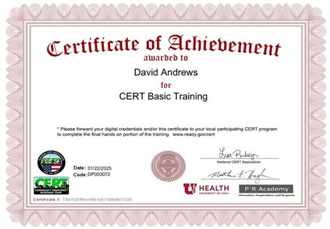 I Have Completed The Online Portion Of Cert Basic Training Ill Be