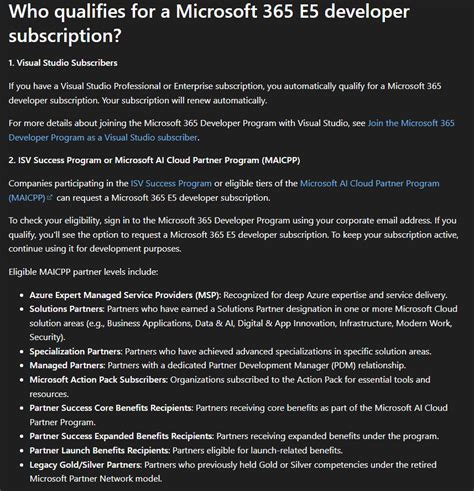 Request To Reset Microsoft 365 Developer Program Eligibility Flag