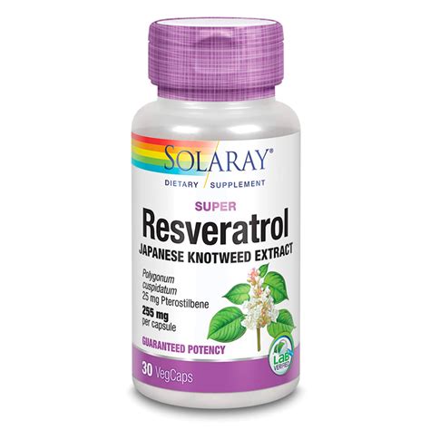 Solaray Super Resveratrol Japanese Knotweed Health Nut Vitamin