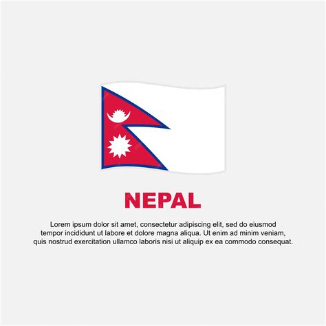 Premium Vector Nepal Flag Background Design Template Nepal