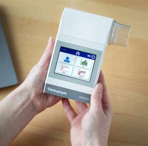 Vitalograph Micro Touchscreen Spirometer Portable And Accurate Spirometry