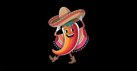 Dancing Chili Pepper Fiesta Mexican Cinco De Mayo Dancing Chili