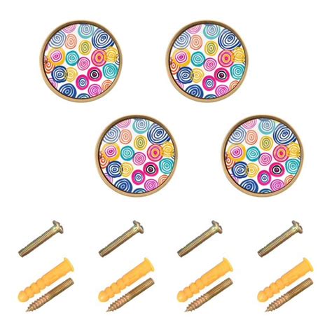 Ryvnso Texture Circle Cabinet Knobs Kitchen Door Round Pulls Drawers