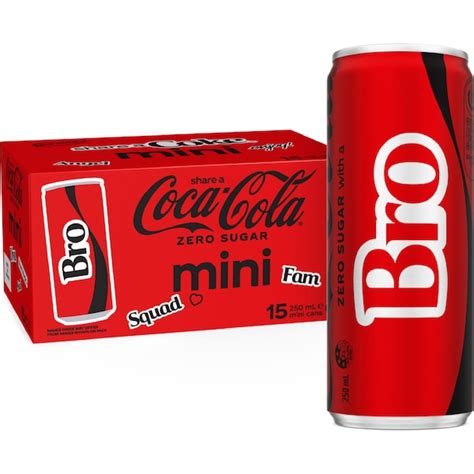 Coca Cola Mini Zero Sugar 250ml X 15 Pack Woolworths