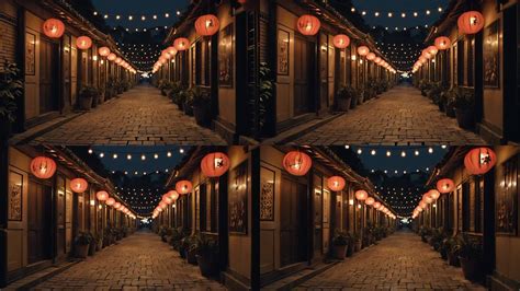 巷子古巷胡同新年春节意境灯笼过年街道7视频素材下载编号28795931光厂vj师网
