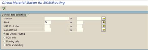 Use Sap Query To Check Material Master For Missing Bom Or Routing Sap Tribal Knowledge