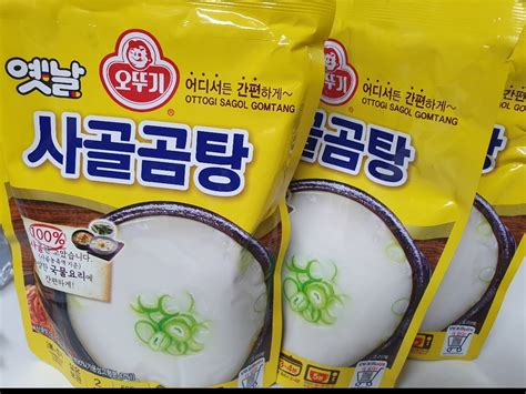 21 3개묶음오뚜기사골곰탕국물500ml 배민스토어