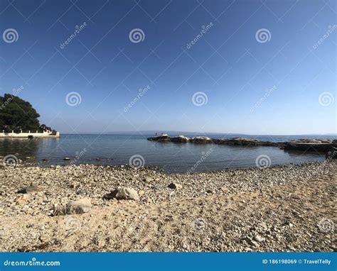 Kastelet Beach In Split Stock Image Image Of Pier Croatia 186198069