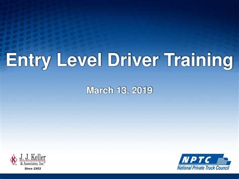 Ppt Entry Level Driver Training Powerpoint Presentation Free Download Id 9162828