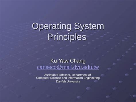 Ppt Operating System Principles Dokumen Tips