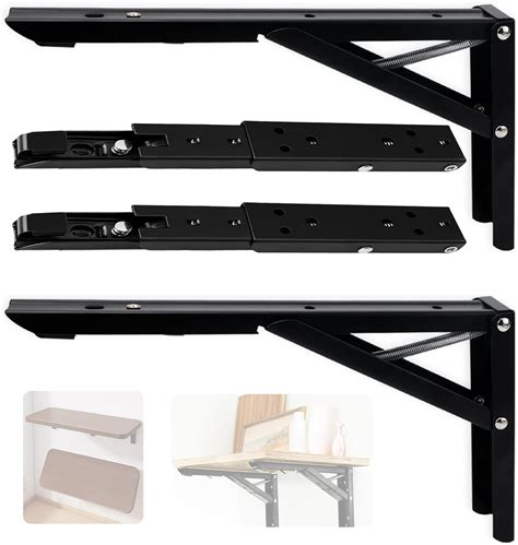Anteisi Fold Down Table Wall Mounted Hinges 4 Pcs Folding Shelf