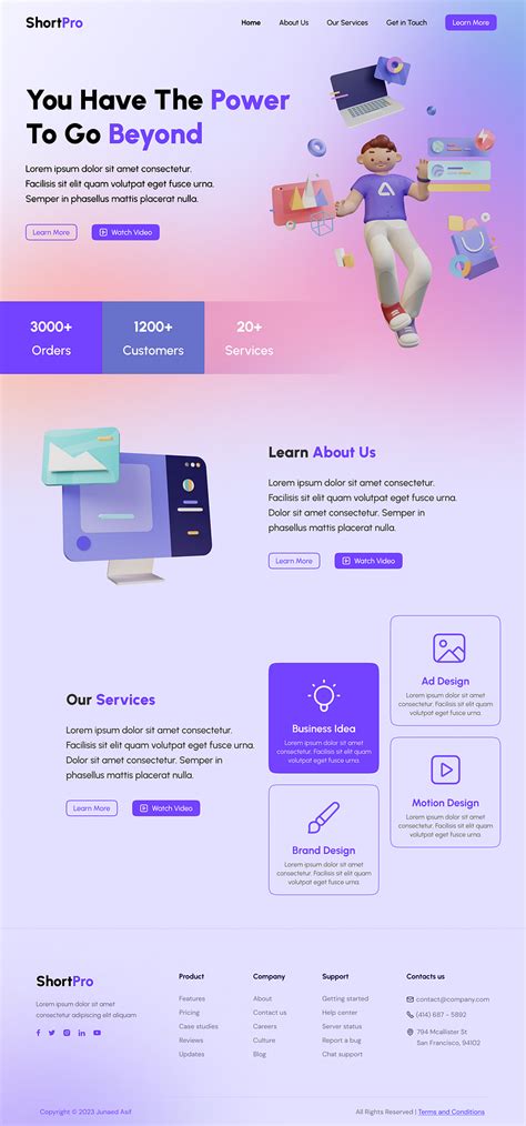 Business Solution Web Ui Design By Abu Junaed Mohd Asif On Dribbble