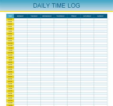 17 Handy Time Log Templates [in Word And Excel]