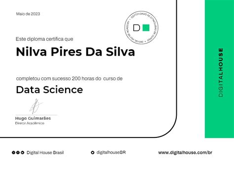 Nilva Pires On Linkedin Datascience Project Digitalhouse