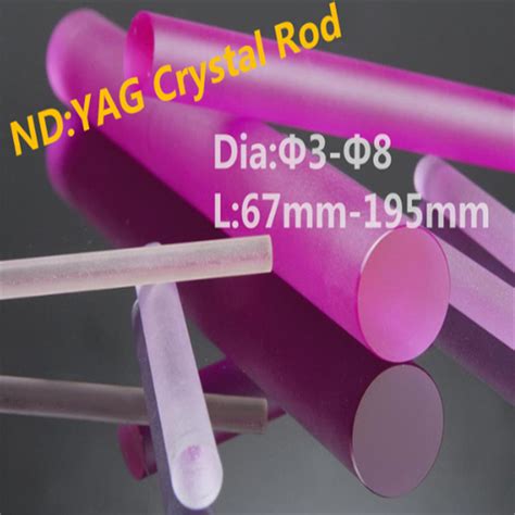 Nd Yag Crystal Yag Rod For Laser Cutting Machine Update Yag And Yag