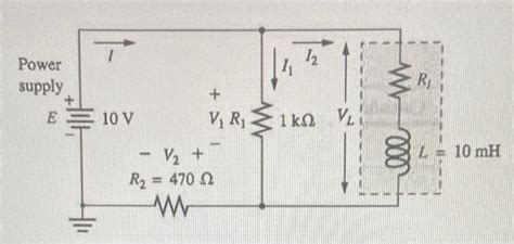 Solved Find I I1 I2when Assuming An Ideal Inductor RL 0 Chegg Com